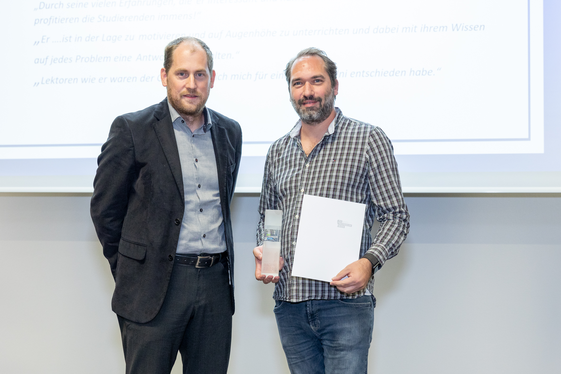 Gewinner*innen des FHTW Teaching Award 2023 | FH Technikum Wien